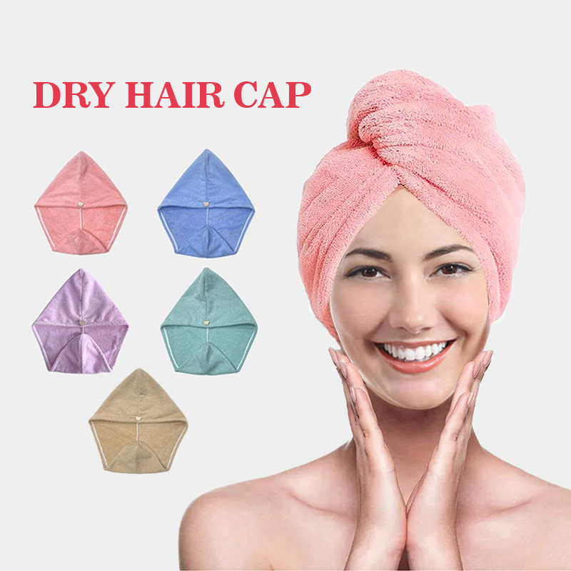 Microfiber Hair Towel Wrap for Women, Shower spa head wrap hair drying ...