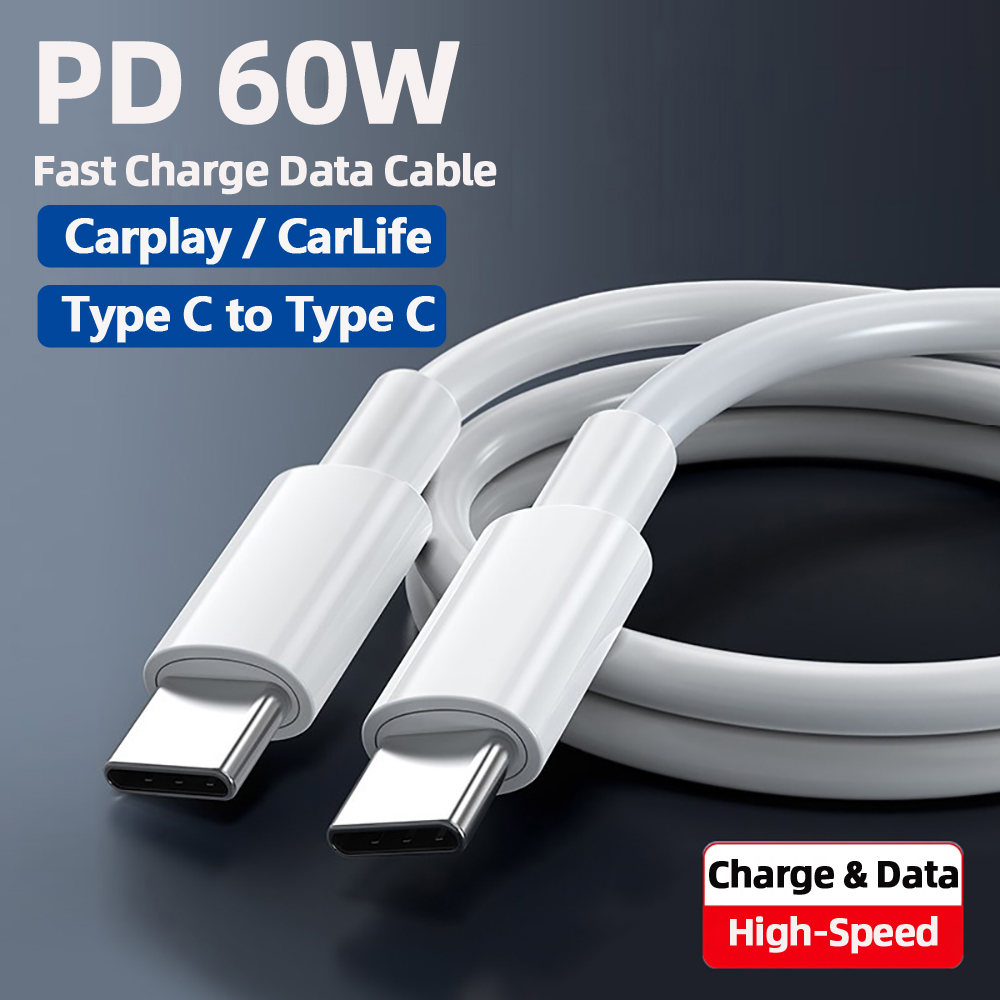 Pd 60W Type-C 6A Fast Charge Data Cable Usb C To Type-C For Samsung ...