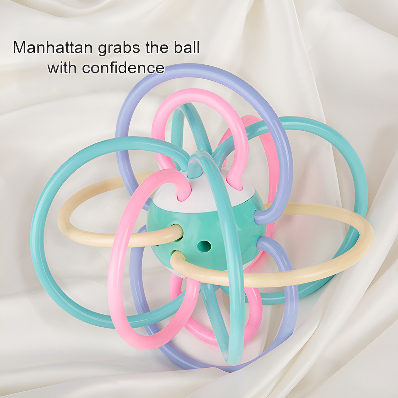 1 Piece Morandi Manhattan Ball Hand Grab Ball Baby Teether Ball Infant ...