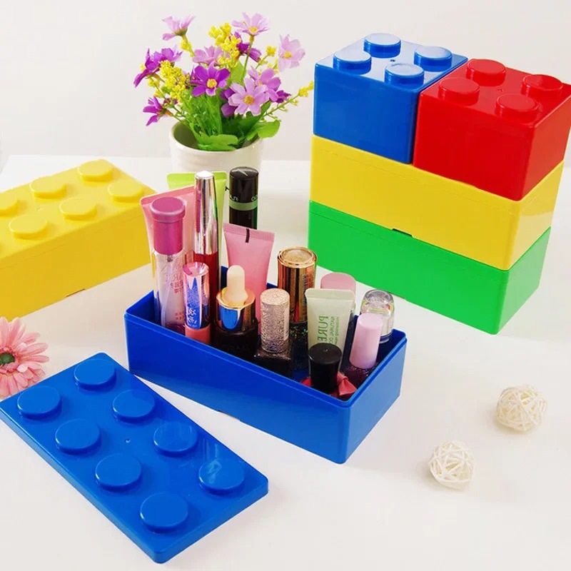 Building Blocks Storage Box Sundries Stationery Storage Container Case ...