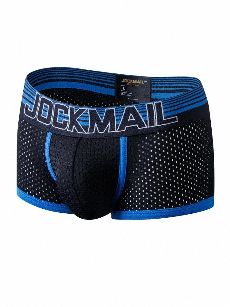 JOCKMAIL Men's Breathable Mesh Boxers - Single Pack, Underwear for Men ...