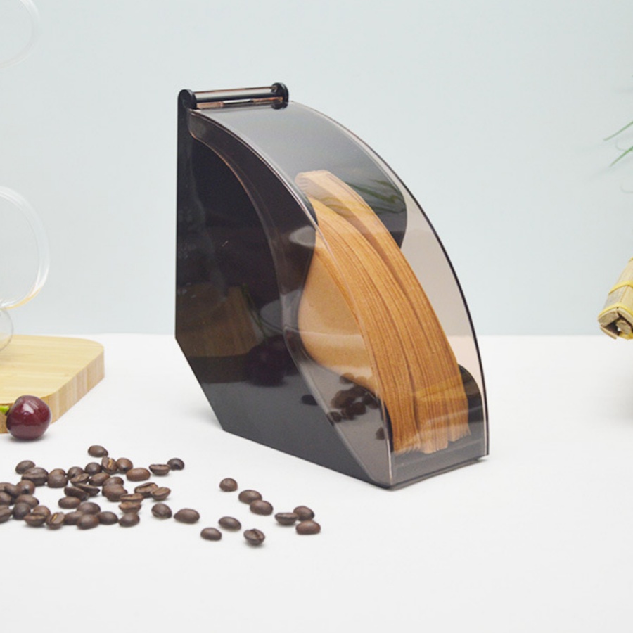 1 Coffee Filter Paper Box Coffee Bar Storage Rack Acrylic Hand Brew ...