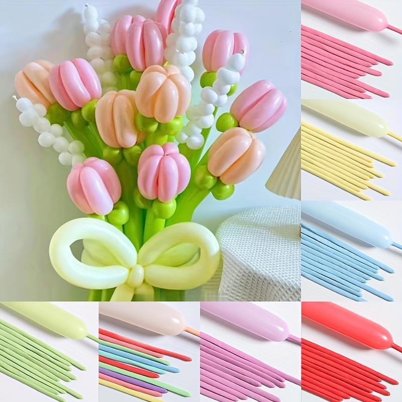 10 Pieces Pack 260 Long Latex Balloons, Birthday Party Creative ...