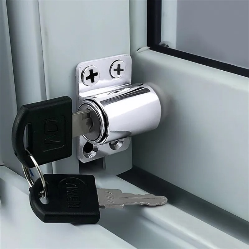 Sliding Window Patio Screw Door Lock Key Push Baby Child Safety ...