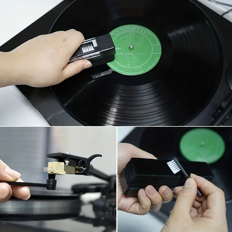 Vinyl Record Cleaner Brush for Dust Removal and Turntable Cleaning ...