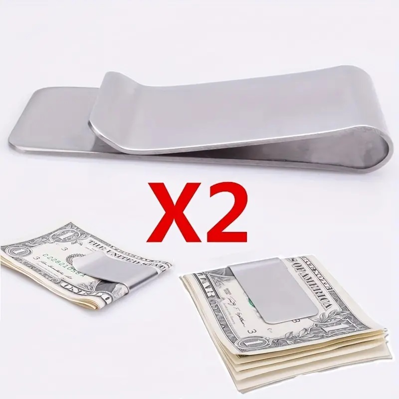 1pc/2pcs Money Clip For Cash And Credit Cards Money Holder Clip For Men ...