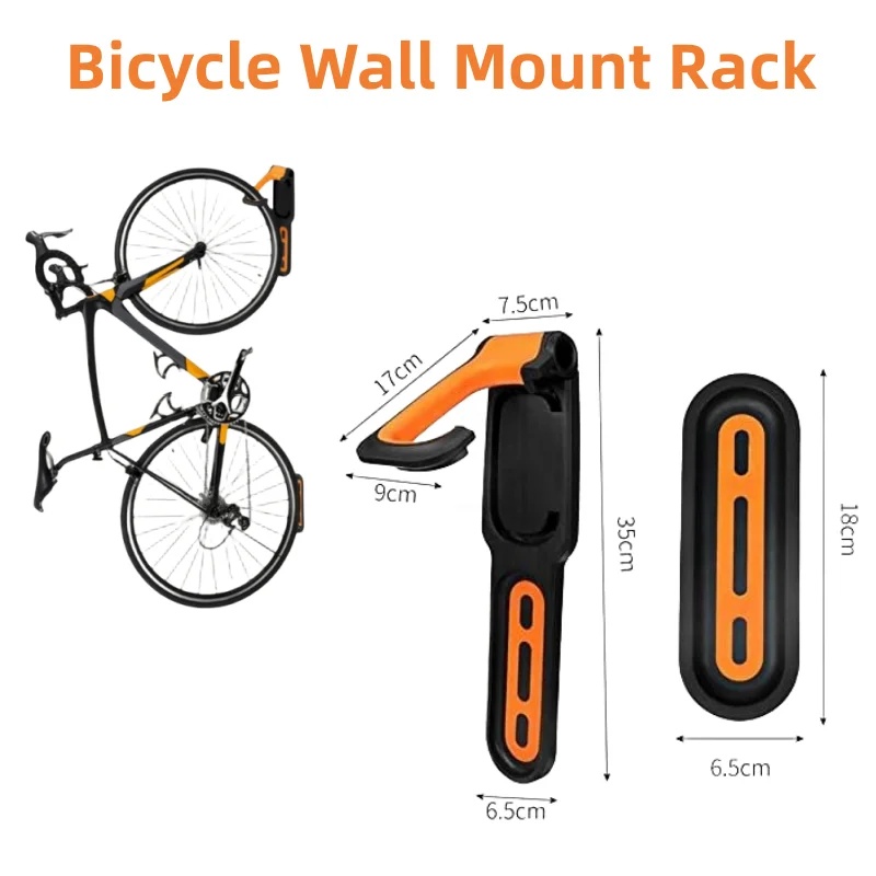 Bicycle Wall Mount Rack Foldable Vertical Bike Rack Wall Mounted ...