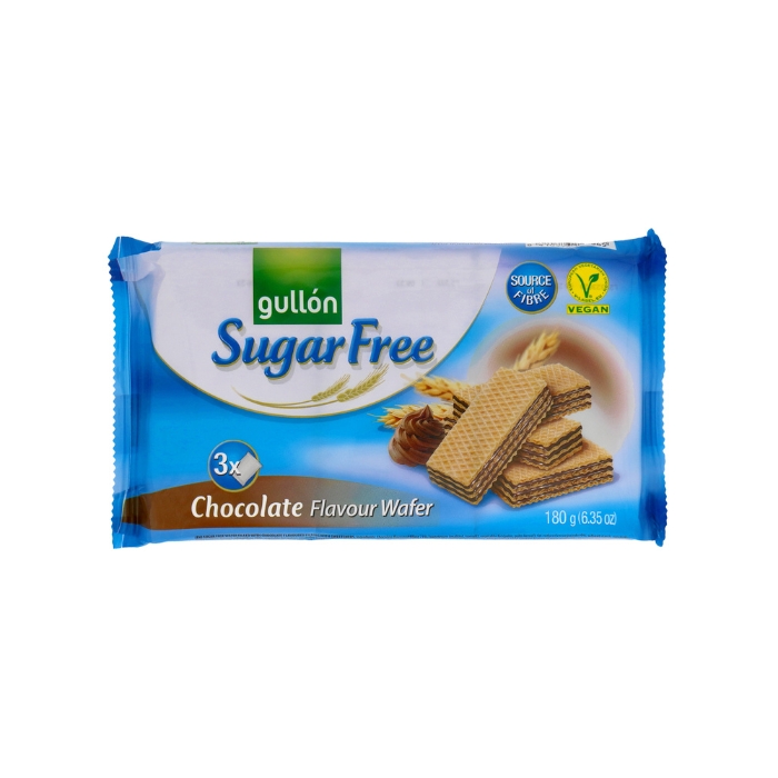 Gullon Sugar Free Chocolate Flavour Wafer, 3s, 180g | Shopee Singapore