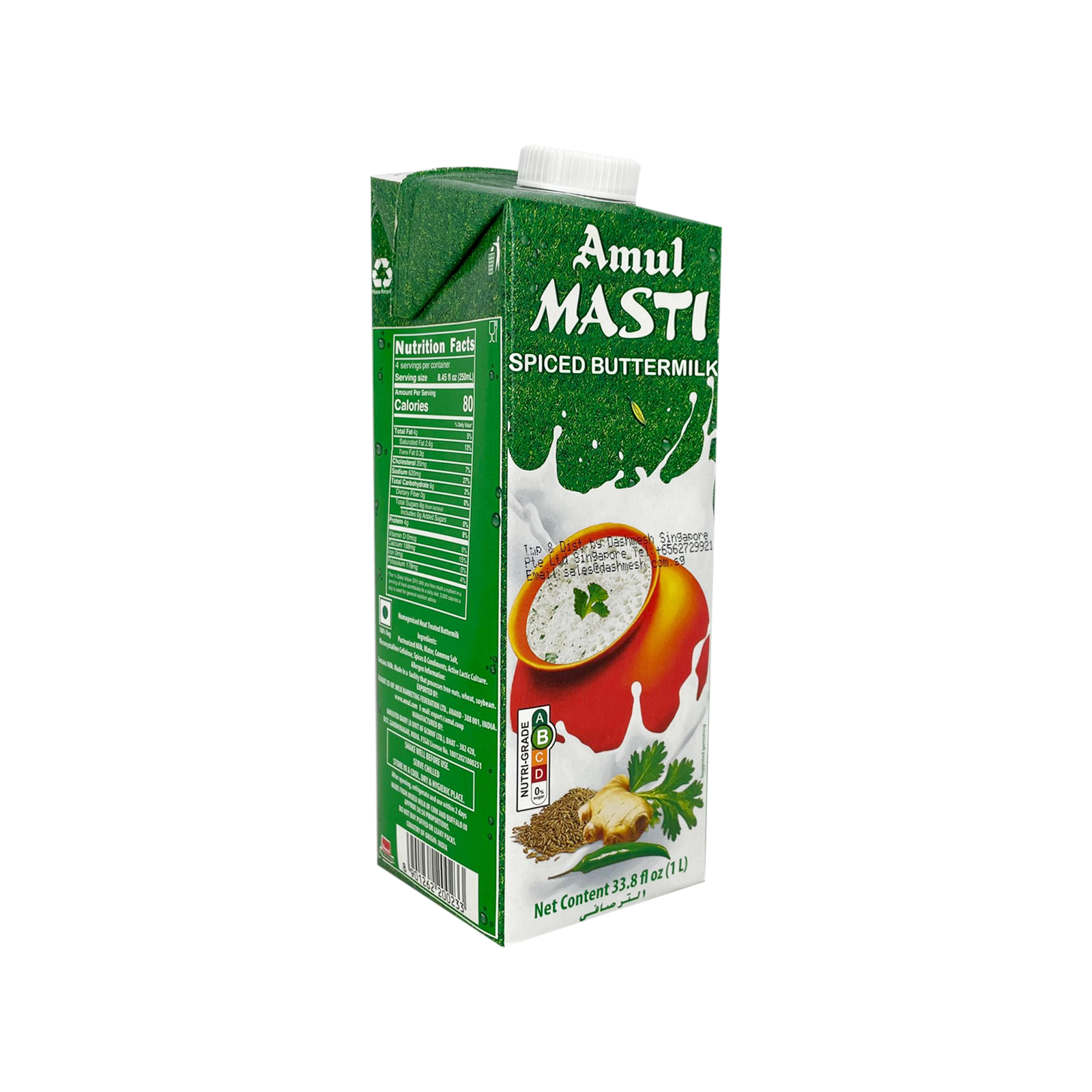 Amul Masti Buttermilk 1 litre | Shopee Singapore