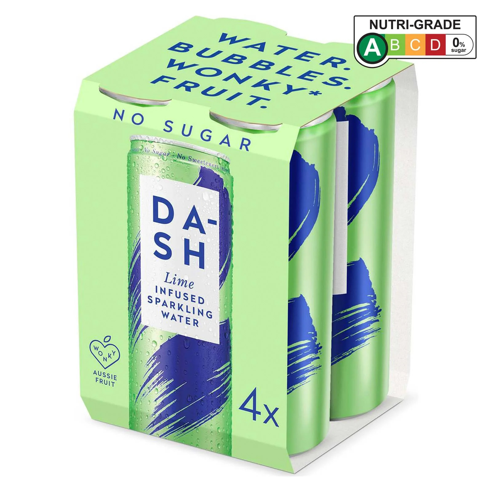 Dash Water Lime Infused Sparkling Water 4 x 300 ml | Shopee Singapore