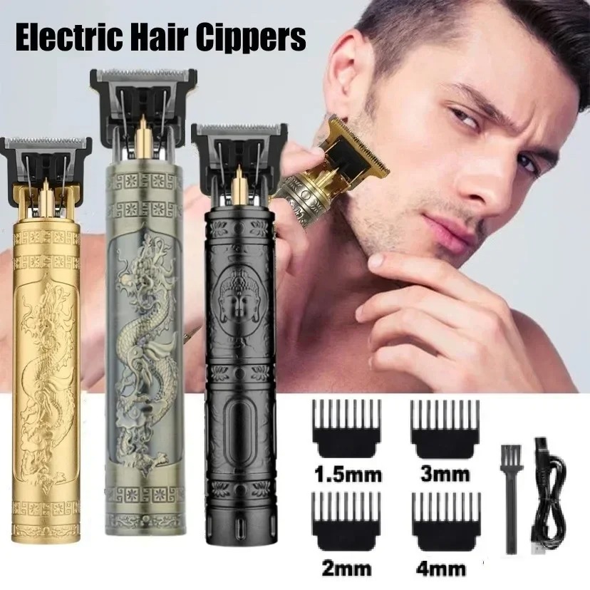 Vintage T9 Electric Rechargeable Hair Clipper Machine Professional Hair ...
