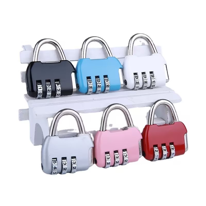 Metal color coded padlock luggage bag coded lock gym cabinet door ...