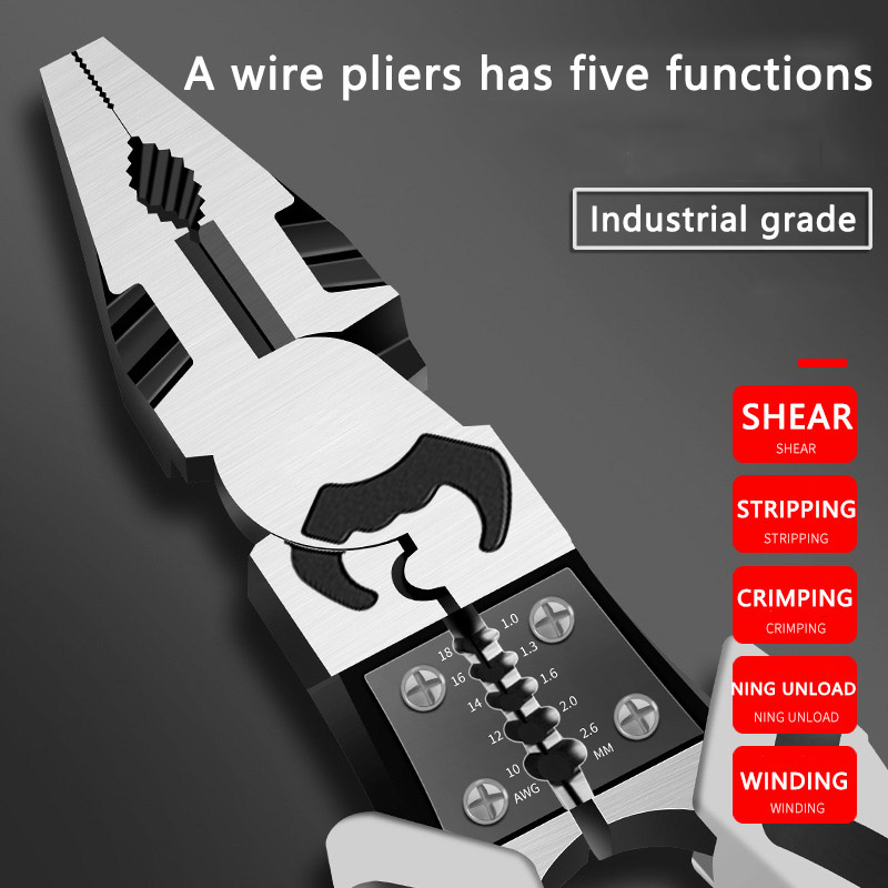 9 '' steel wire pliers Multifunctional Universal Diagonal Pliers Needle ...
