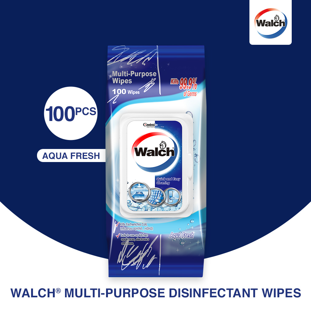 Walch Multi-Purpose Wet Wipes 100pcs – Aqua Fresh | Shopee Singapore