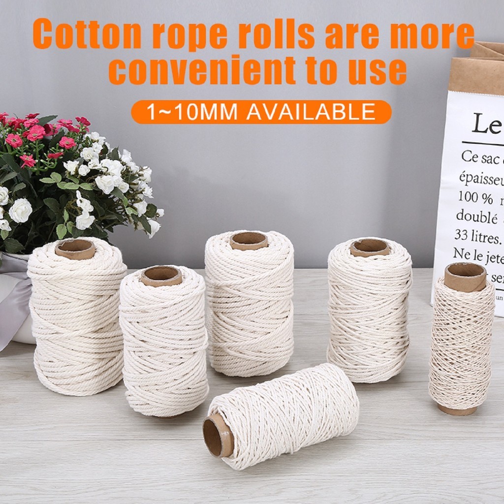 Diy Cotton Thread Rope Handmade Material Tapestry Braided Thread ...