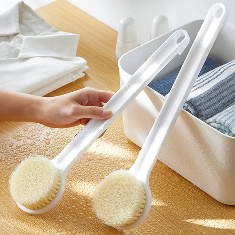 Long handle bath brush rub bath good soft hair back rub back brush rub ...