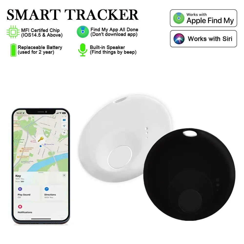 Smart GPS Tracker Mini Tag For IOS Apple Find My APP ITag Anti Lost ...