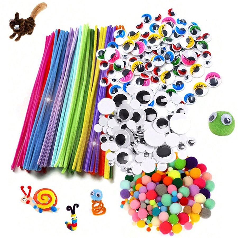 Multiple Options Available Pompom Pipes DIY Handmade Toys Set Children ...