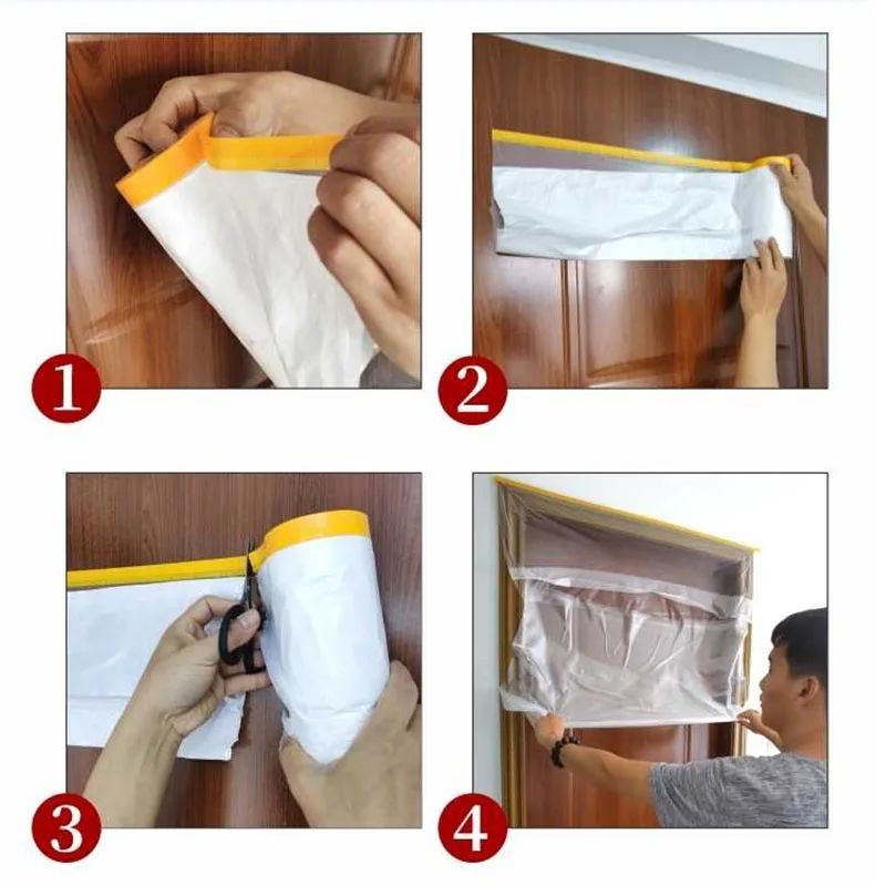 110/50cm Portable Folded Overspray Protective Sheeting Oil Painting ...