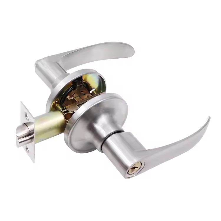 Aluminium Alloy Door Locks Three Lever Ball Lock Handle Lock Copper ...
