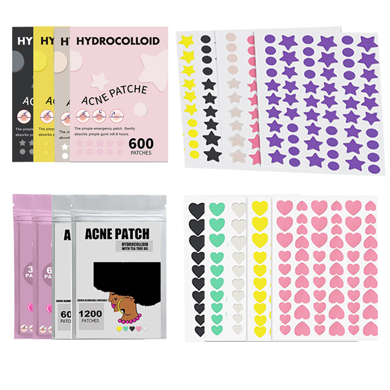 Pimple Patches For Face, Hydrocolloid Acne Patches For Covering Zits ...