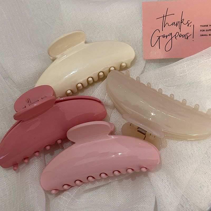 Cream Pink Blue Korean Style Super Fairy Girl Grab Clip Hair Grab Shark ...