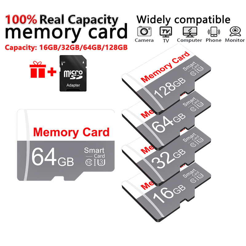 128GB Mini SD Card 32GB 64GB 16GB Class 10 TF Flash Card suitable for ...