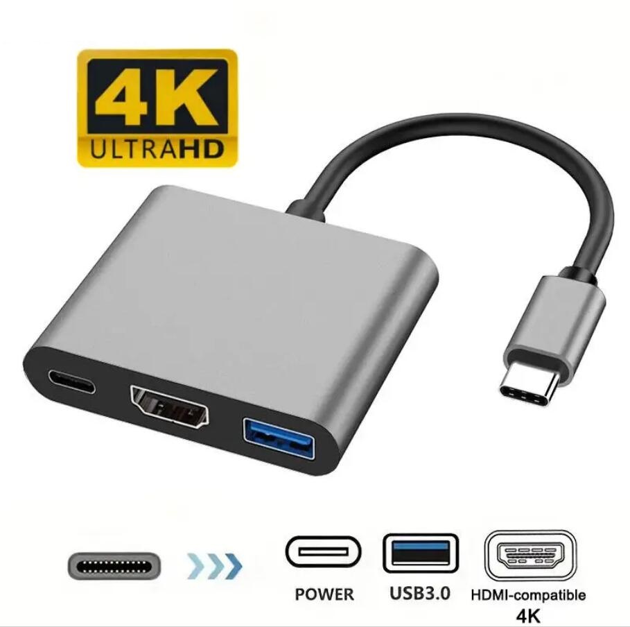 USB SD Card Reader USBC to HDMI 3 in 1 USB3.0 PD Type C Docking Station ...