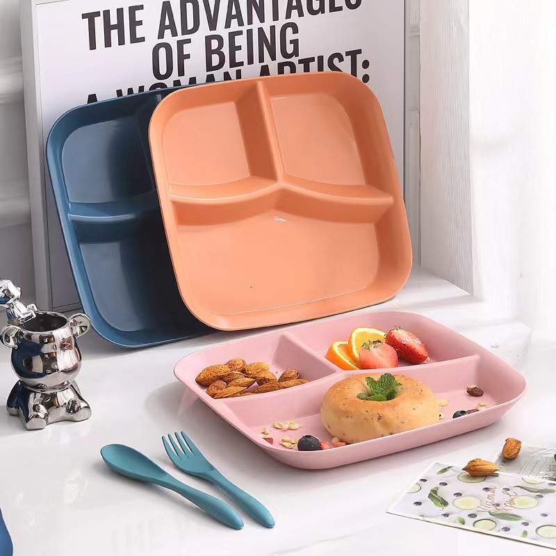 Creative Dining Plate Household Tableware Tray One Person Food Dividing ...