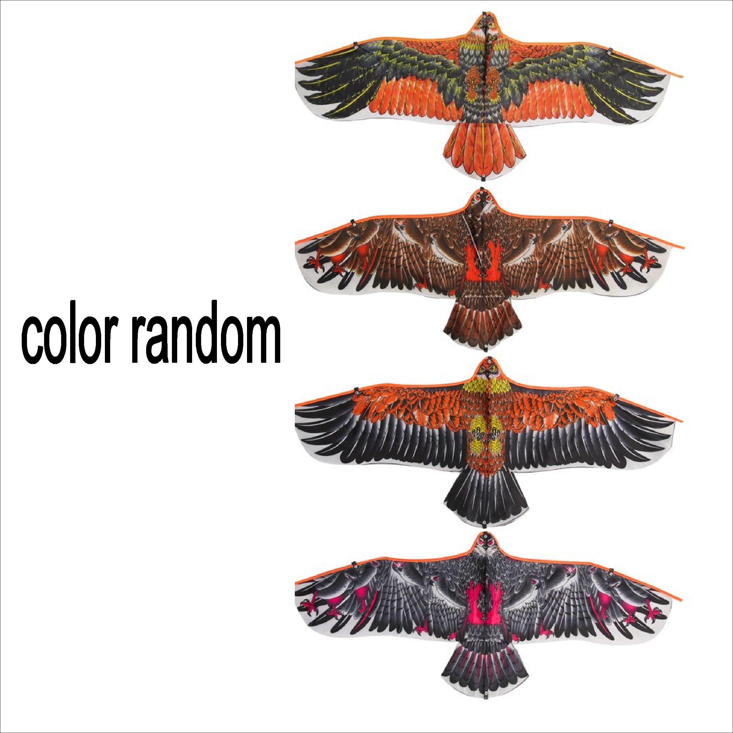 [color random]1.1m Eagle Kite With 30 Meter Kite Line Large Plane Eagle ...
