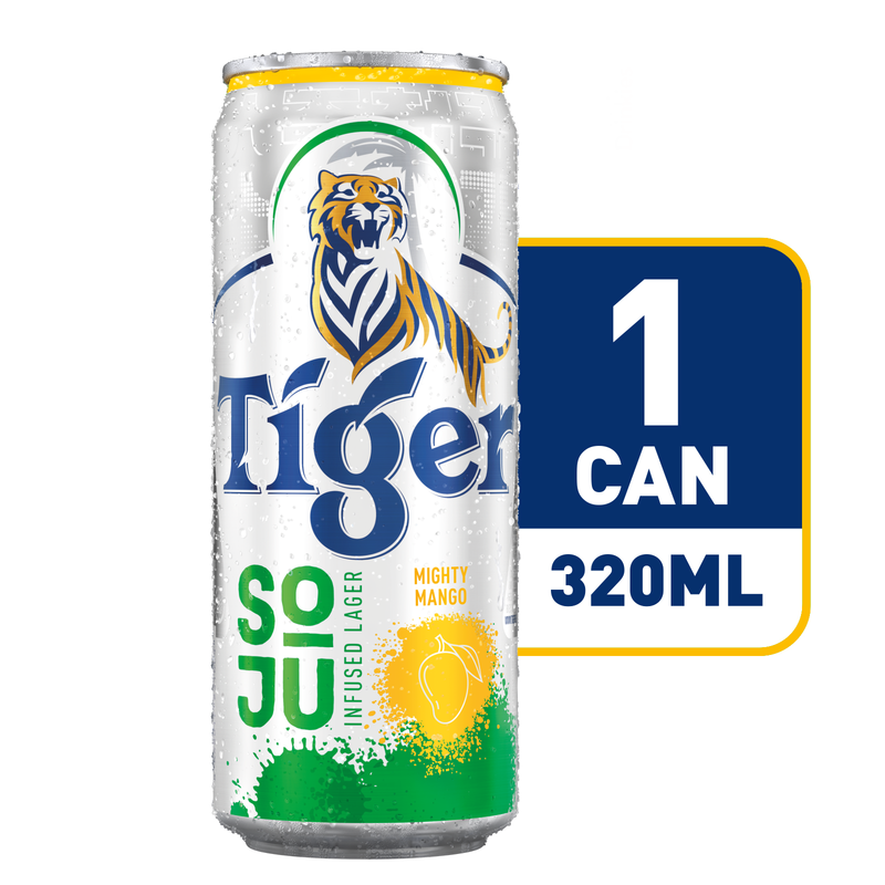 Tiger Soju Mighty Mango Beer Can, 320ml | Shopee Singapore