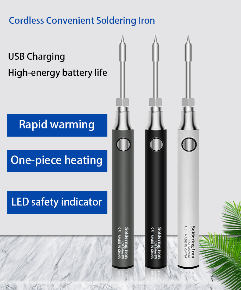 Wireless Rechargeable Soldering Iron Household Small Diy Hand Soldering ...