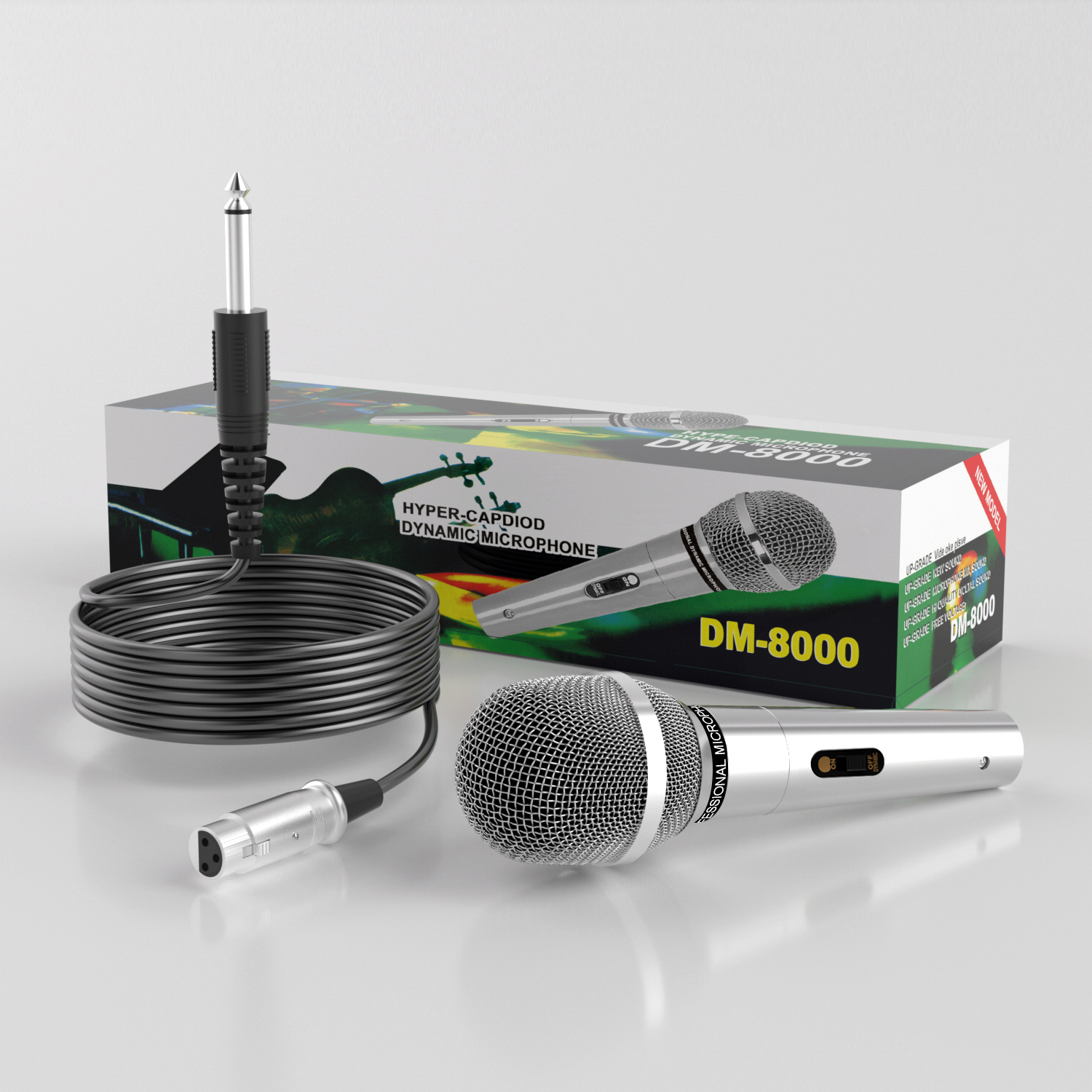DM-8000 Microphone Wired Dynamic Karaoke High-End 100% Original ...