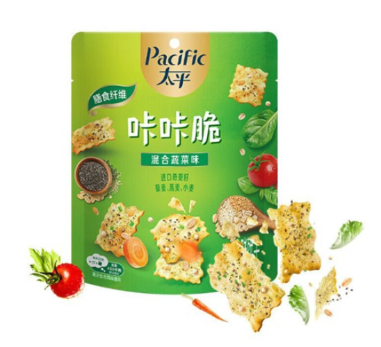 Pacific Crackers Kaka Crispy Mixed Vegetable Flavor 100G | Shopee Singapore