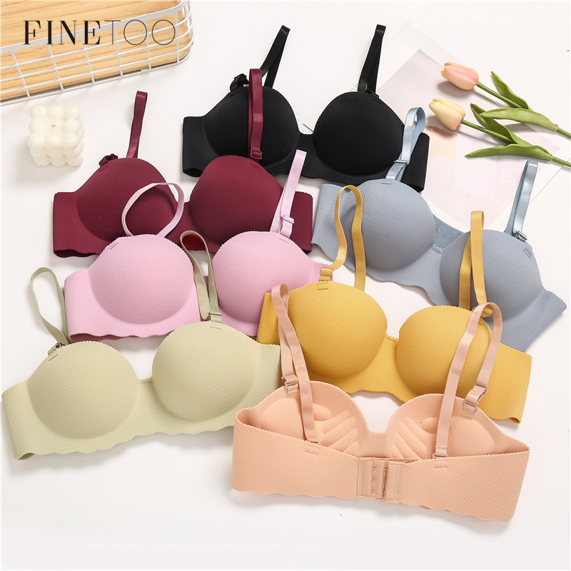 FINETOO Women Bra Sexy Push Up Bras Female Lingerie Wireless Seamless ...