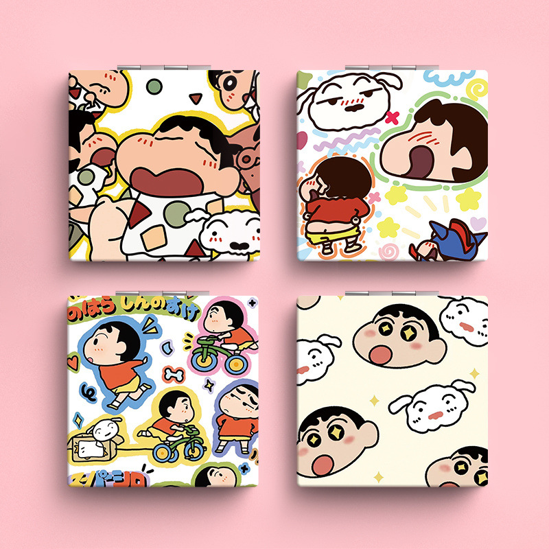 Crayon Shin-Chan Series Portable Folding Double-Sided Makeup Mirror ...