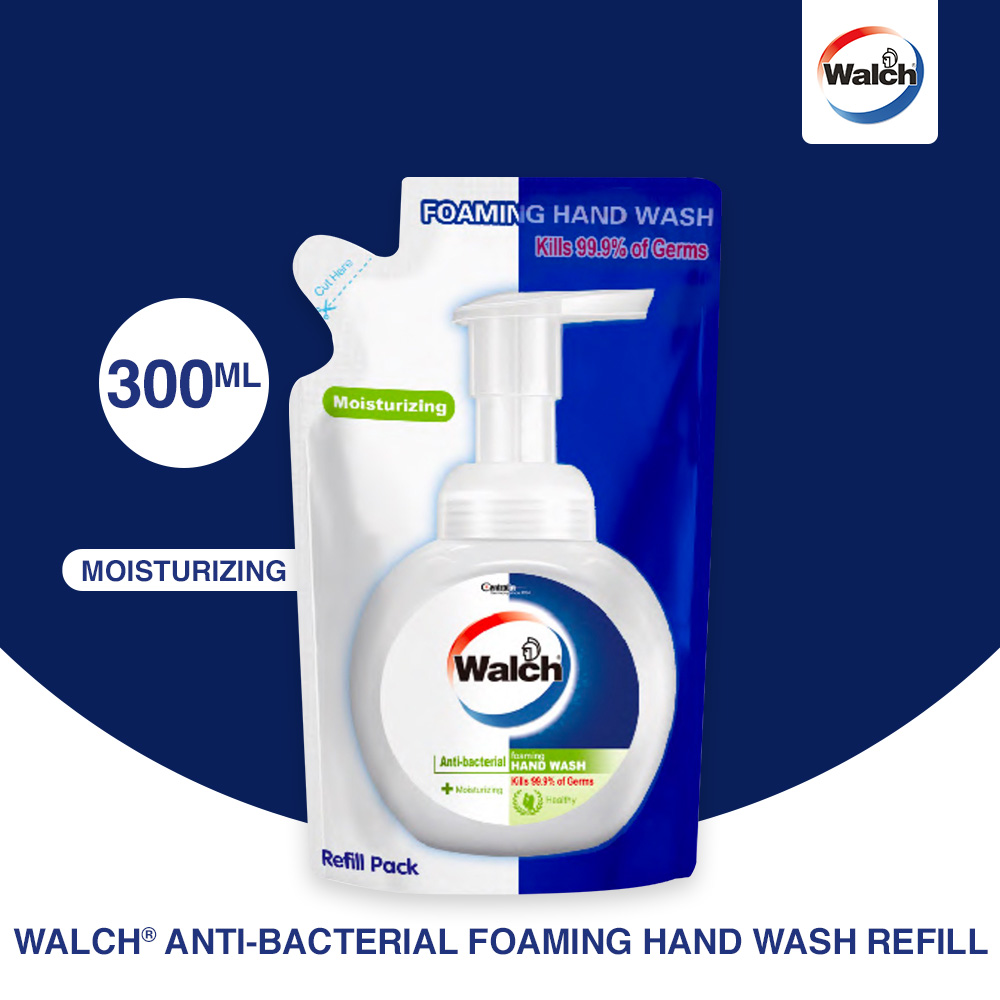 Walch Anti-bacterial Foaming Hand Wash Refill Pack 300ml – Moisturizing ...