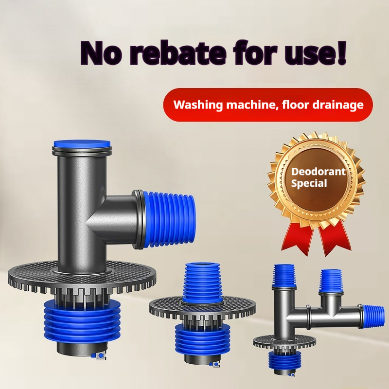 Three-way multi-purpose drain for washing machines and sinks Drainpipe ...