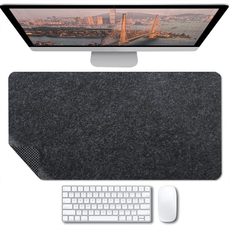 Large Mouse Pad Felt Desk Mat Non-slip Keyboard Pad Protector Accessory ...
