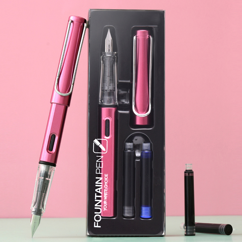 Fountain Pen Ink Pens Set 0.38mm Student Office School Writing Supplies ...