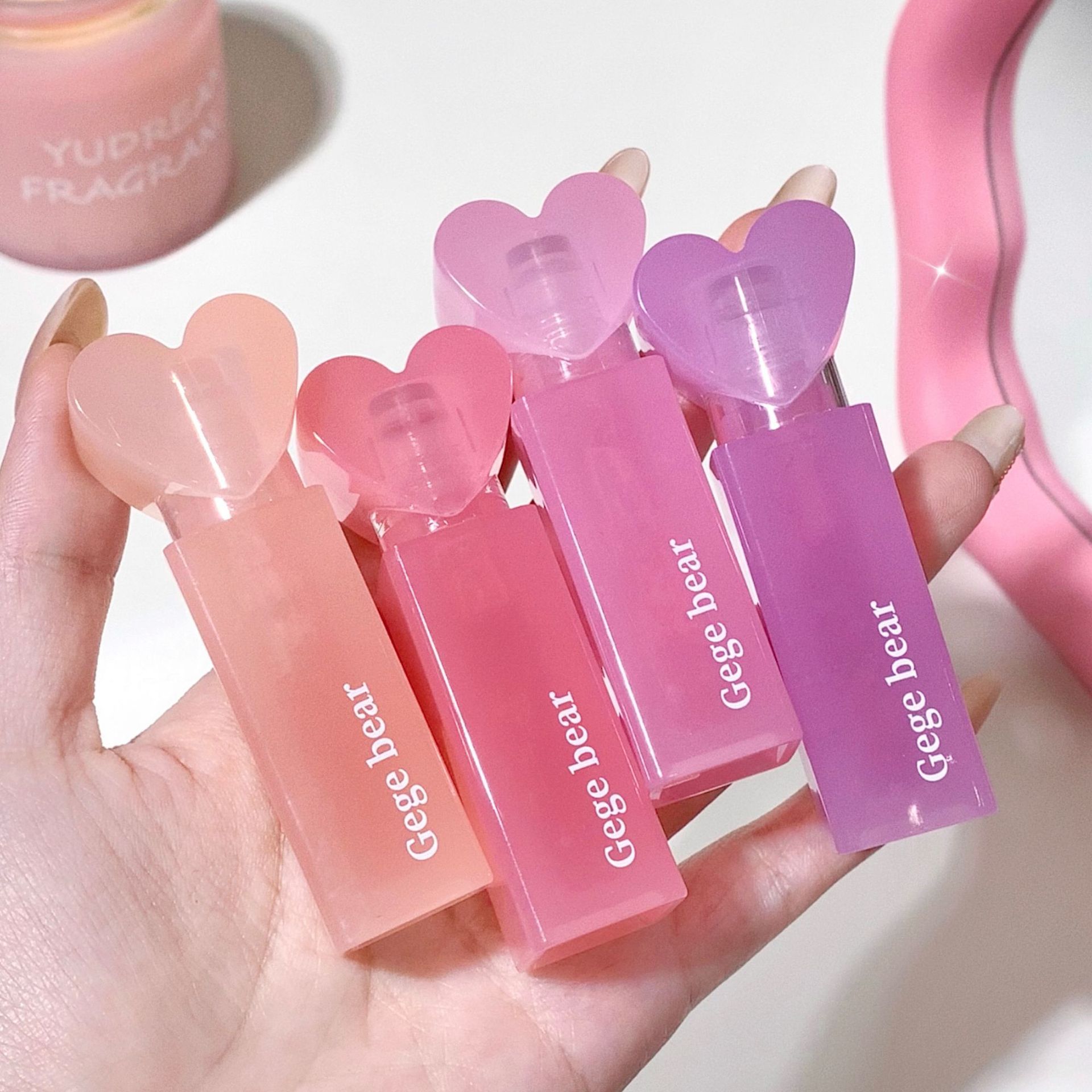Gege Bear Clear Lip Gloss Lip Oil Lip Cream, Lip Care for Glossy and ...