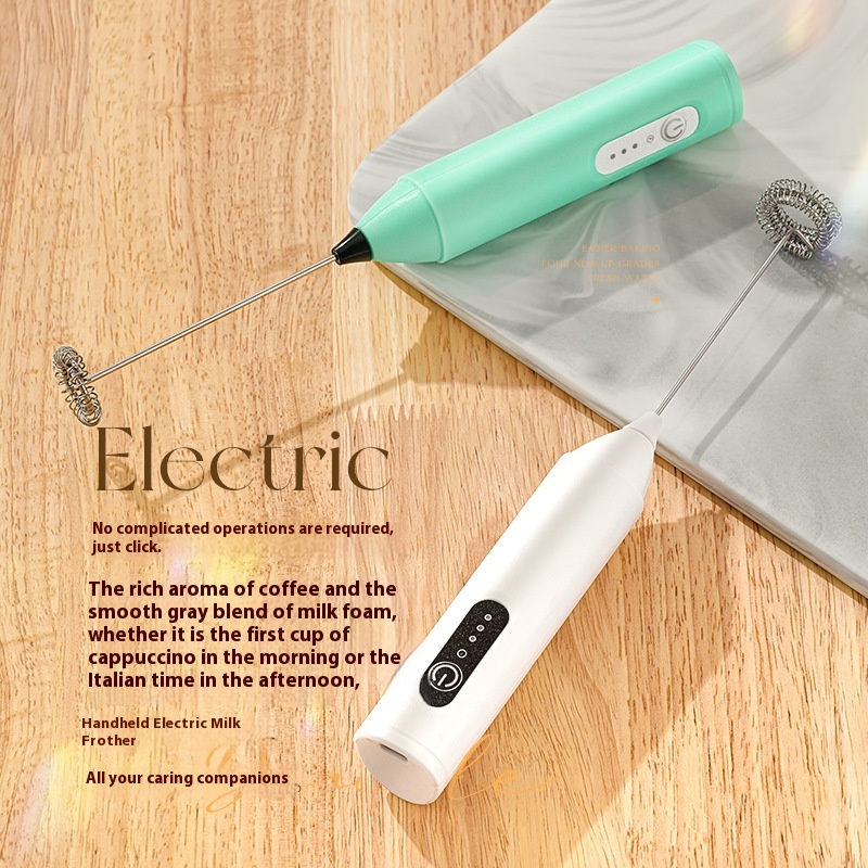3-Speed Electric Milk Frother KD306 Charging Coffee Mixer Baking Tool ...
