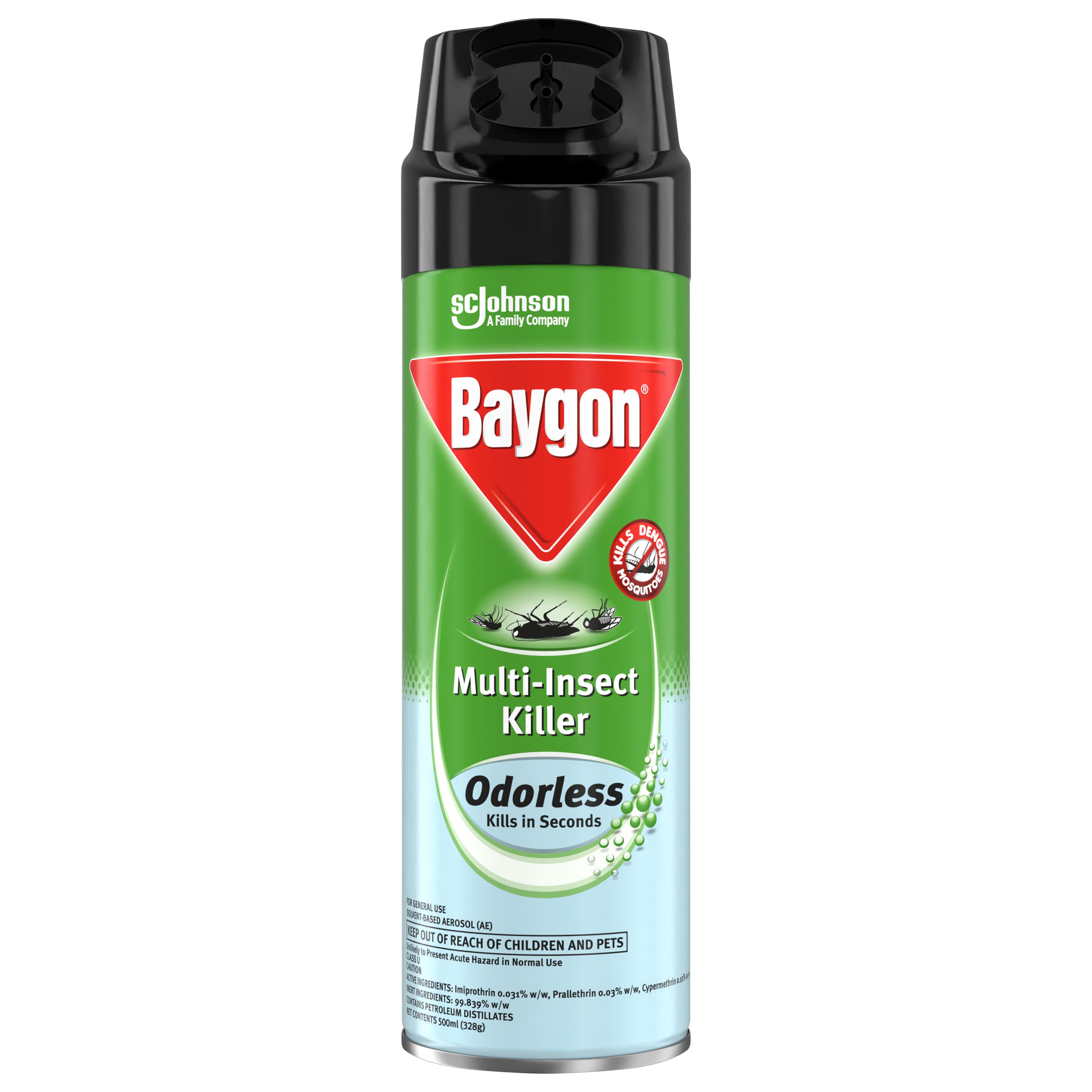 Baygon Odourless Multi-Insect Killer Aerosol Spray 500ml | Shopee Singapore