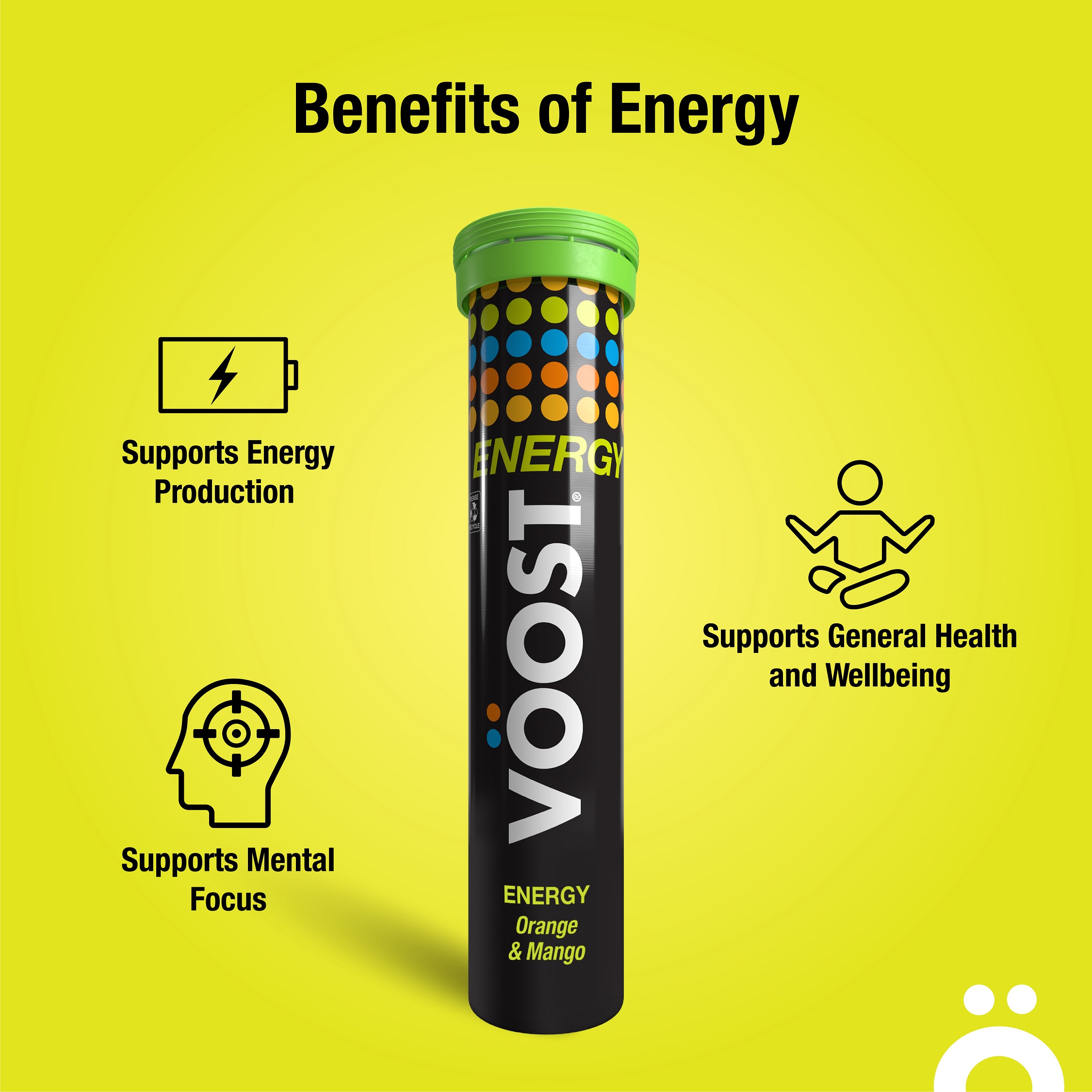 VOOST Energy Effervescent Vitamin Supplement 60 Tabs to support energy ...
