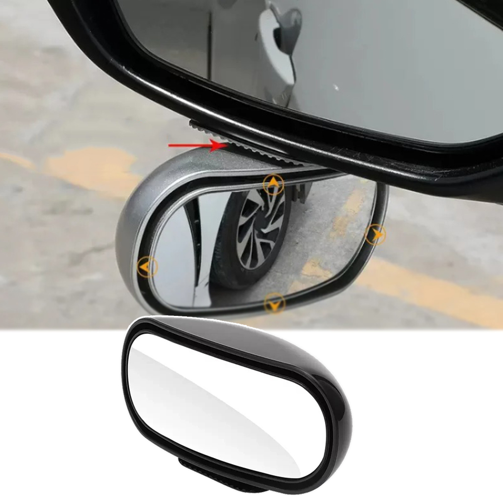 1pc Universal Car Mirror 360° Adjustable Wide Angle Side Rear Mirrors ...