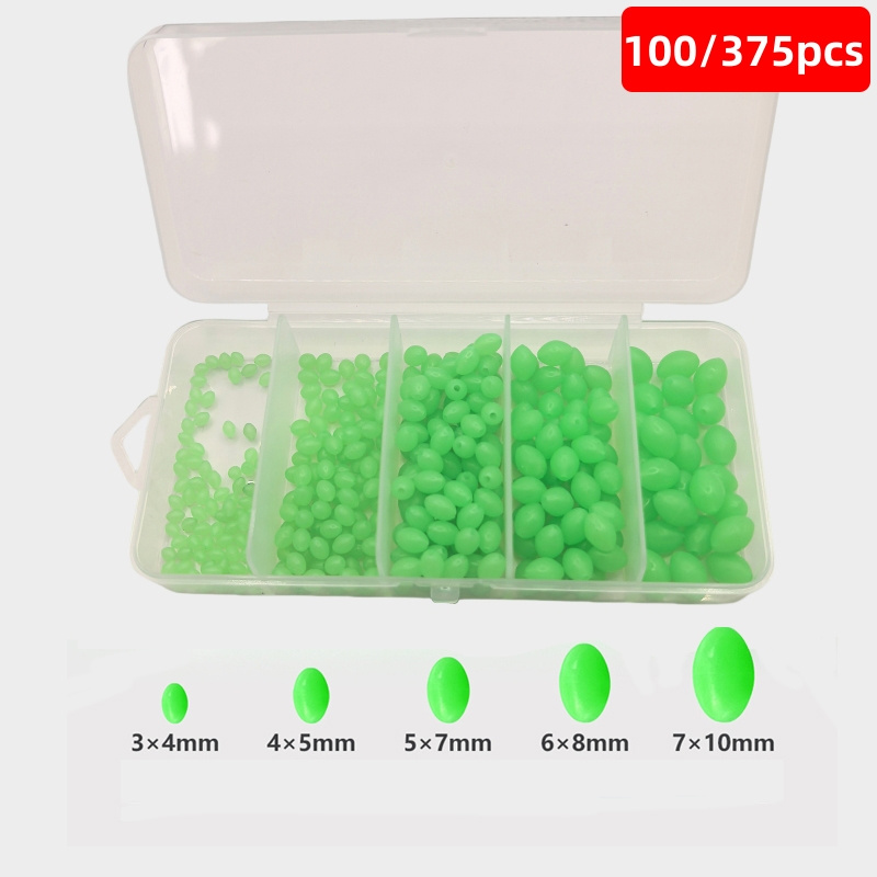 Walleye Crappie Fishing Beads 1000pcs Fishing Beads Assortment - 5mm Round Glow Float Beads For ...
