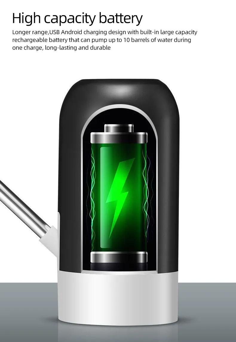 USB charging Cordless electric pump 304 steel pipe high capacity ...