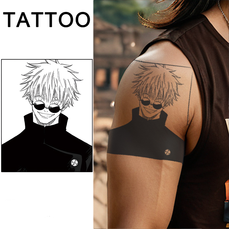 Anime Spell Fighting Gojo Go, Long-Lasting Waterproof 1-2 Weeks, Semi ...