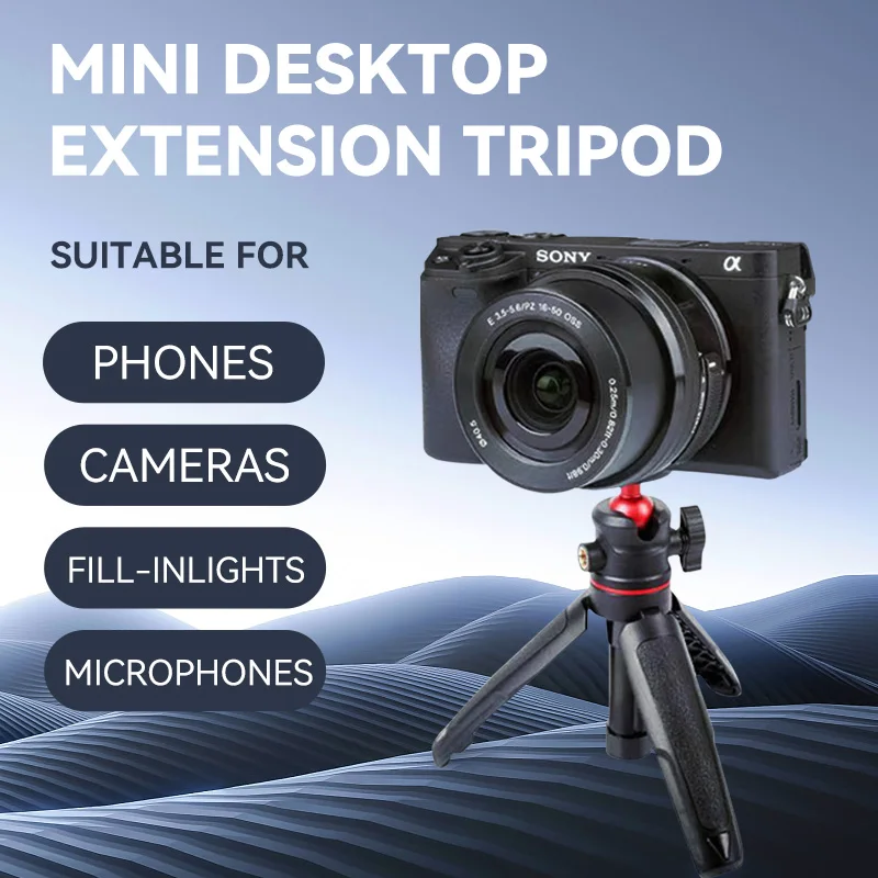 MT-08 Mini Extendable Desktop Tripod Handheld Photography Bracket Stand ...