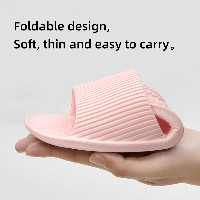 Summer Travel Slippers Men 2024 New Style Foldable Portable Home Soft ...